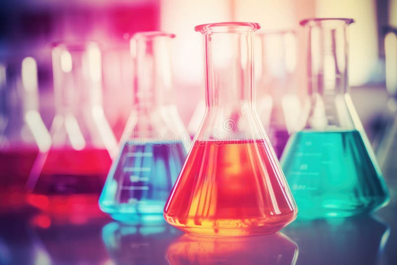 Bright Colourful Glass Objects of Different Shapes in Neon Colours ...