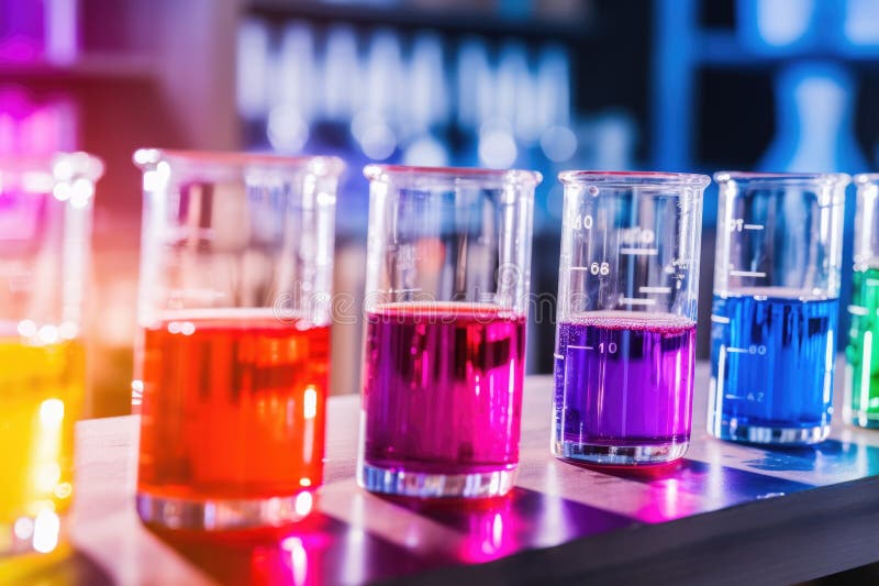 Bright Colourful Glass Objects of Different Shapes in Neon Colours ...