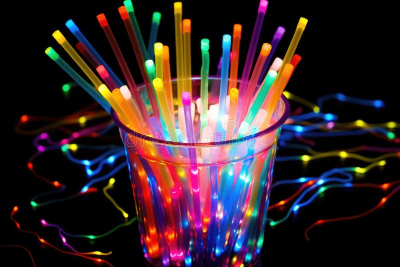 Bright Colourful Glass Objects of Different Shapes in Neon Colours ...