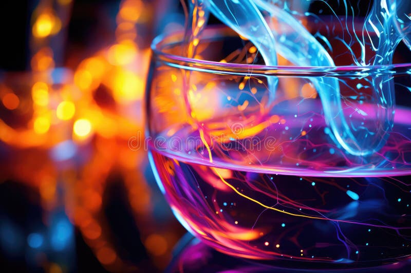 Bright Colourful Glass Objects of Different Shapes in Neon Colours ...