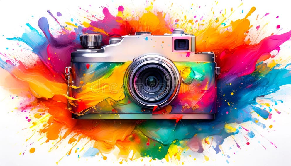 Camera Splash Paint Stock Illustrations – 1,699 Camera Splash Paint ...