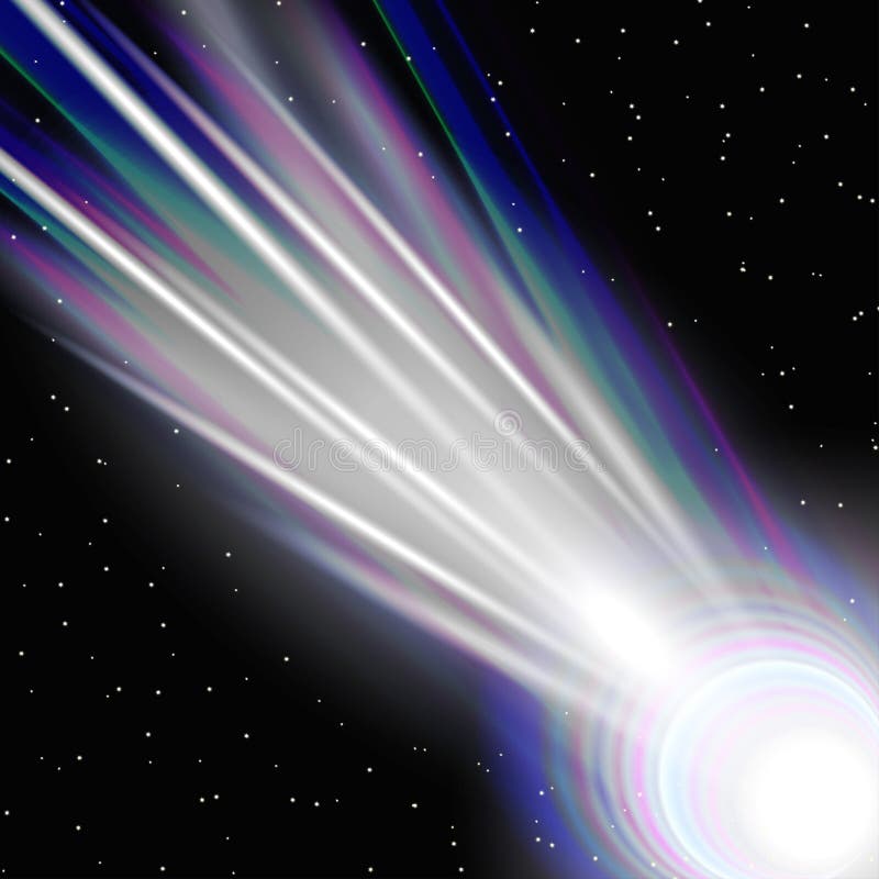 Bright comet stock vector. Illustration of yellow, comet - 29808741