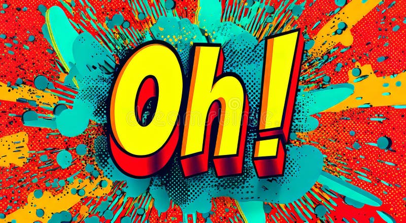 Bright Comic Book-style Backdrop Featuring an Explosion of Words. Stock ...