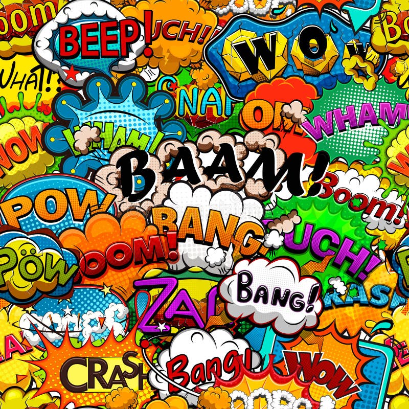 Bang Seamless Comics Background Stock Illustrations – 80 Bang Seamless ...