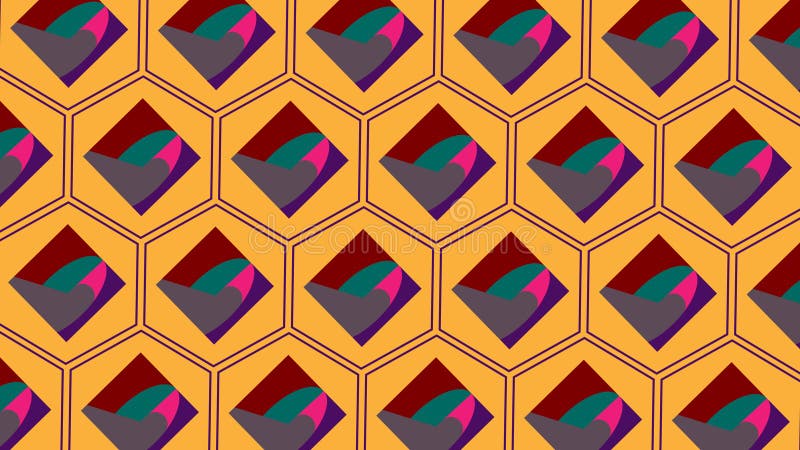 Bright Complex Geometric Corporate Element Created from Separate Parts ...