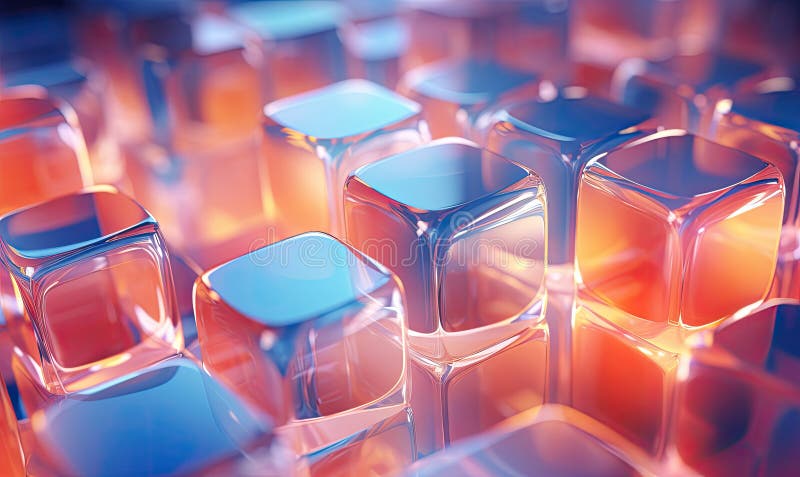 Bright Composition Featuring Glassmorphism Elements. AI Generative ...