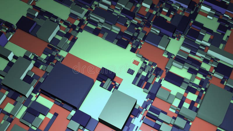 A Bright Composition of Rectangles of Different Sizes.Motion Stock ...