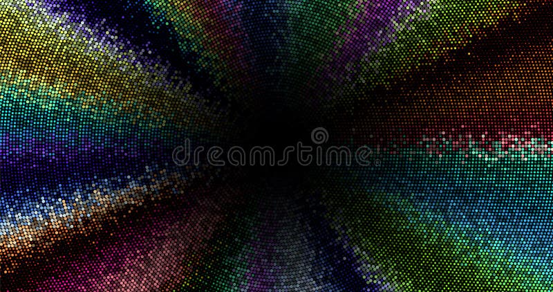 Bright Concentric Circle Pattern with Rainbow Palette. Style Op Art ...