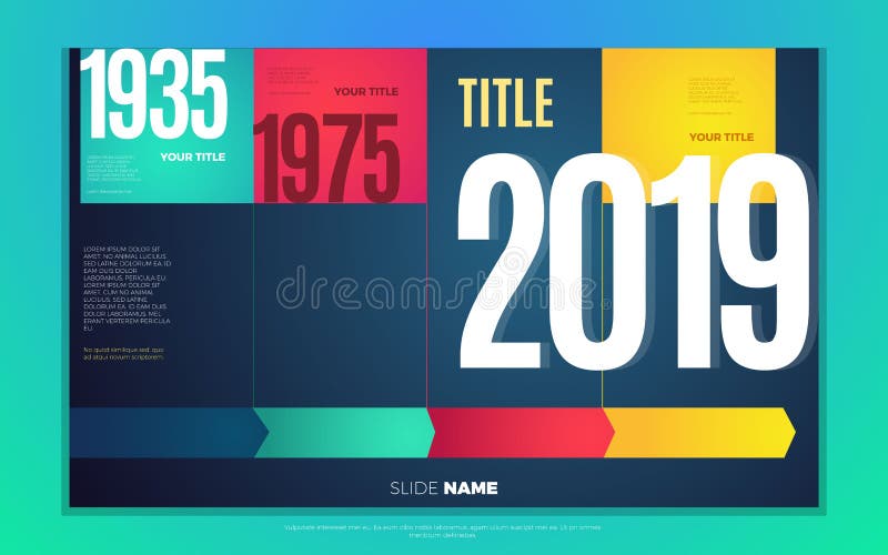 Bright Contrast Colors Infographic with Step by Step Infographic Chart ...