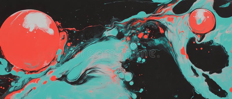 Bright Contrast Patterns with Feathered Ink and Varied Colors Creating ...