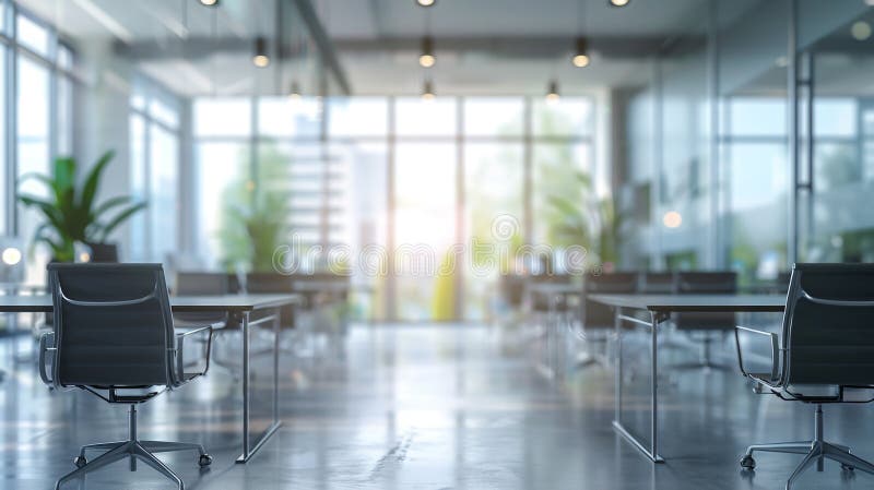 Modern Bright Corporate Office Workspace: Stylish Interior Design ...