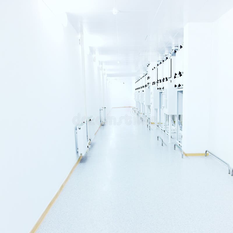 Bright Corridor in New House Stock Photo - Image of laminated ...