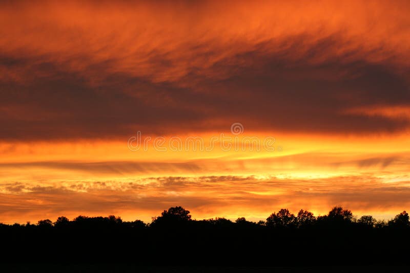 Bright Country Sunset stock image. Image of sunset, bright - 1625135