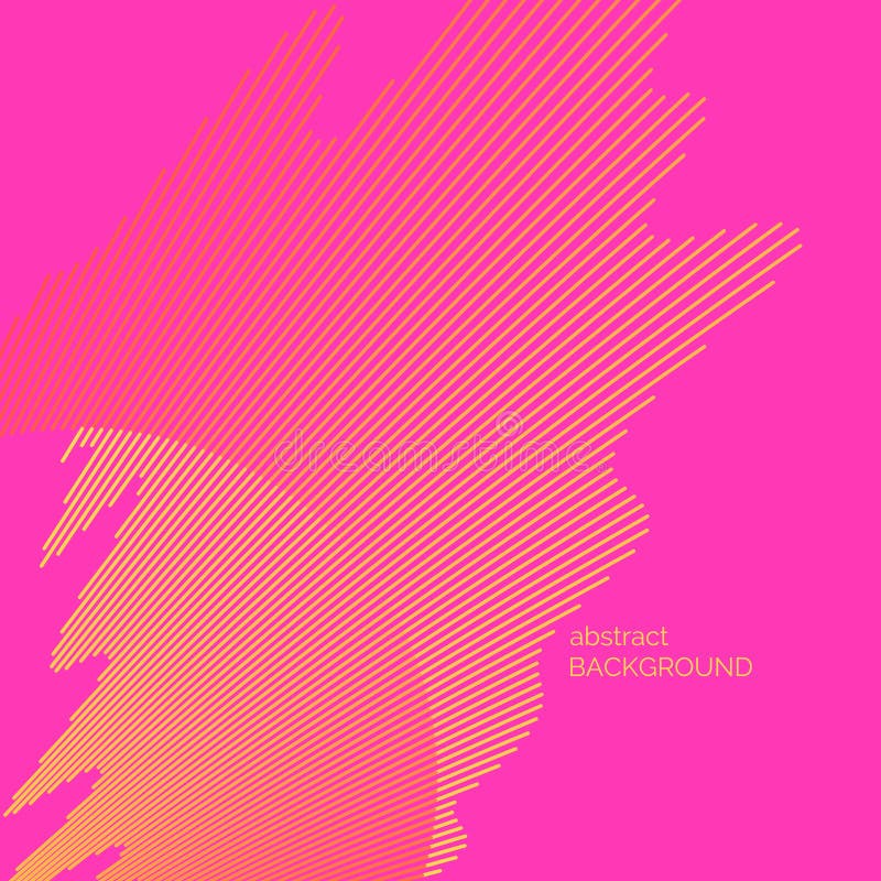 Bright Cover for a Magazine or Album with Different Lines. Stock Vector ...