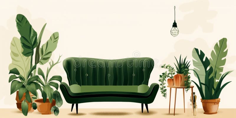 Bright and Cozy Drawing Interior. Living Room Design Created with ...