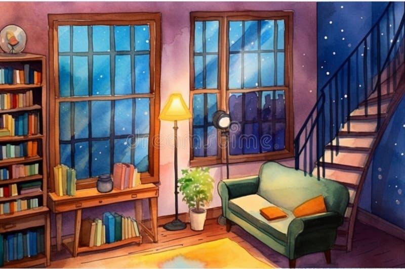 Bright and Cozy Drawing Interior. Living Room Design Created with ...