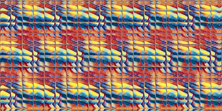 Bright Creative Patterns and Tessellation Rectangular Designs in ...