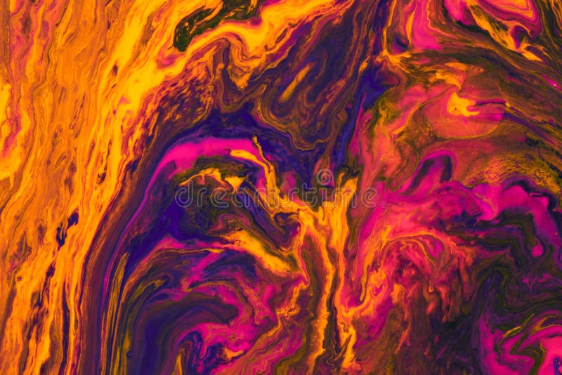 Bright Creative Texture Made by Floating Paints Stock Image - Image of ...