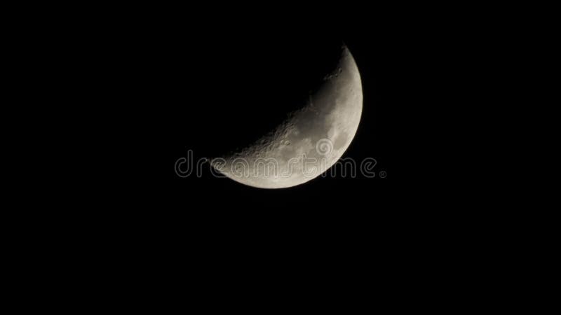 Bright crescent moon stock photo. Image of moonlight - 65281196