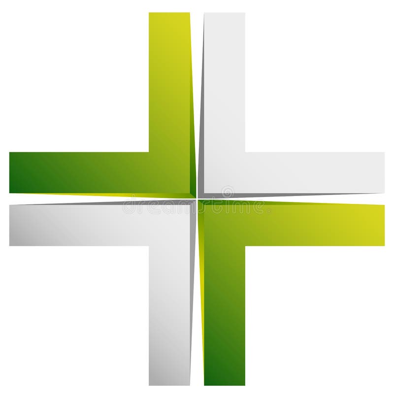 Bright Cross, X Sign, Icon - Generic 3d Design Element Stock Vector ...