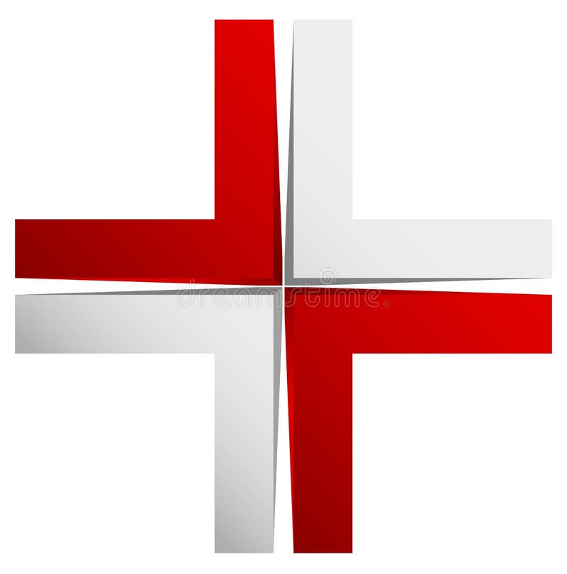 Bright Cross As Healthcare, First Aid Icon or Logo Stock Vector ...