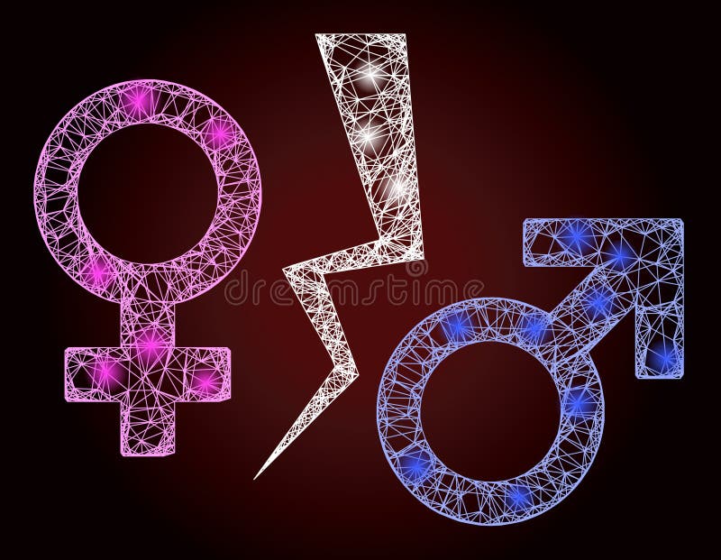 Shiny Linear Mesh Divorce Symbol with Lightspots Stock Vector ...