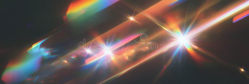 Bright Crystal Flares Create Intense Rainbow Spectrum with Sharp ...