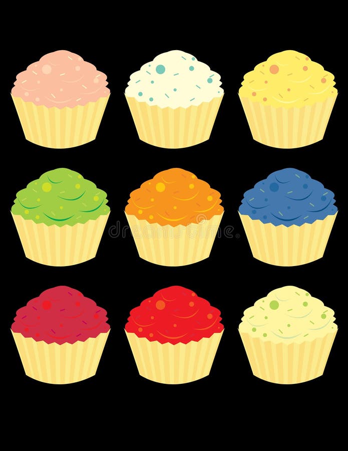 Cupcake variations stock photo. Image of butter, cool - 12469118