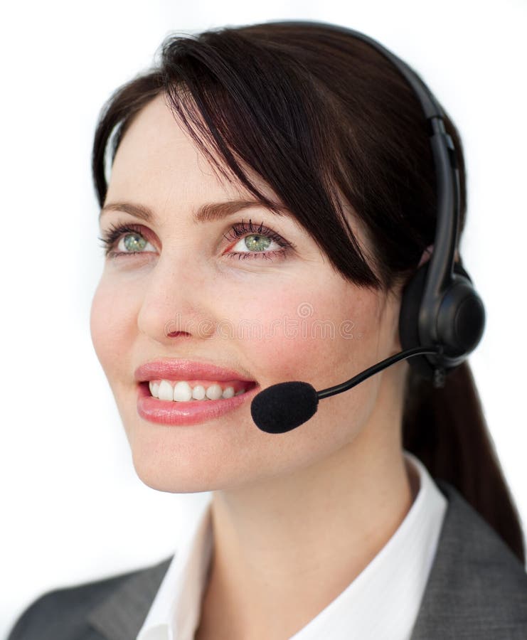 Headset stock photo. Image of girl, calling, female, business - 584544