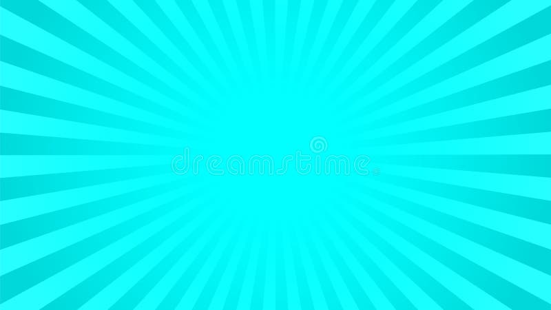 Bright Cyan Rays Background Stock Vector - Illustration of round, cyan ...
