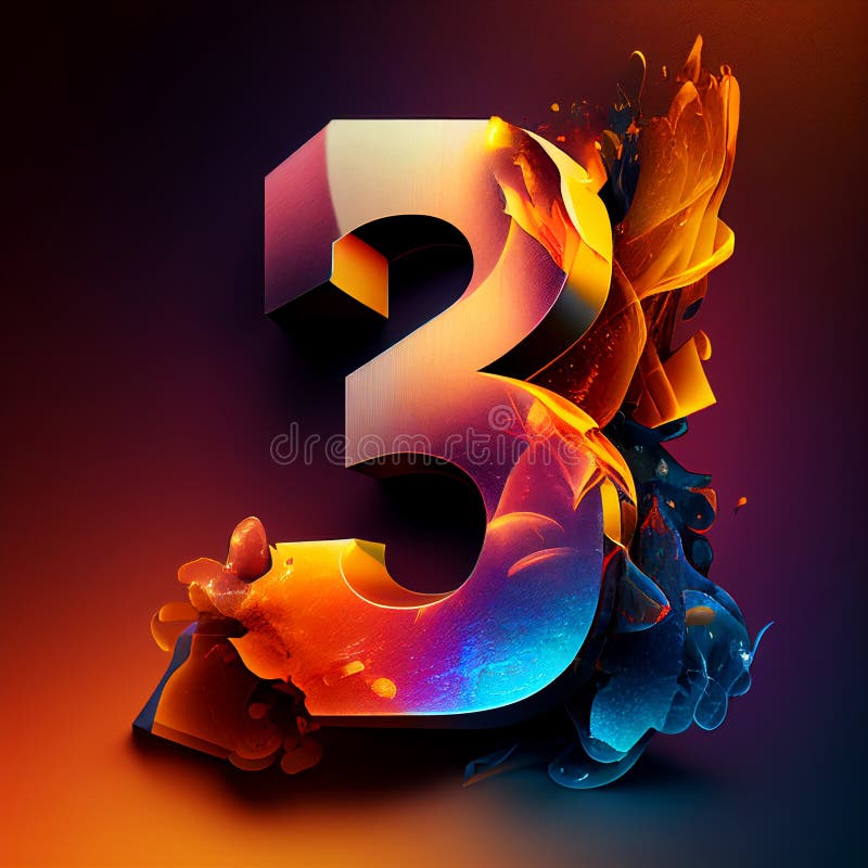 Bright 3D Abstract Modern Fantasy Illustration Stock Illustration ...