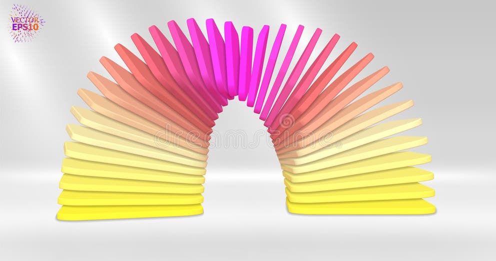 Bright 3D Abstraction with an Array of Smoothly Curved Objects ...