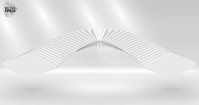 Bright 3D Abstraction with an Array of Smoothly Curved Objects ...
