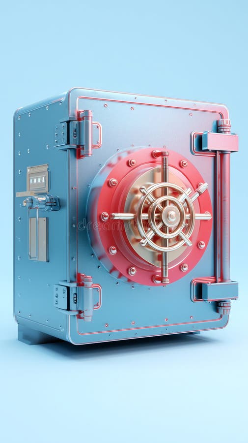 Bright 3D Secure Pension Fund Visualization Featuring a Futuristic ...