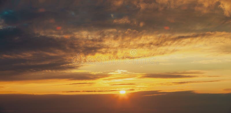 Bright and Dark Blue and Yellow Dramatic Sky before Thunder. Clo Stock ...