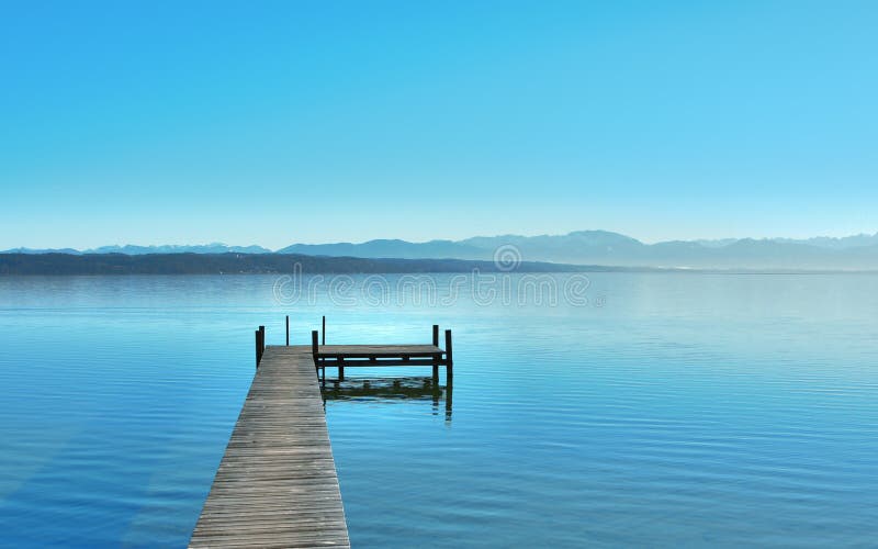 Bright day at the lake stock image. Image of alone, silence - 4024857