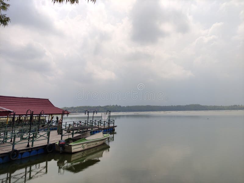 Bright day near lake Grati editorial image. Image of bright - 266540825