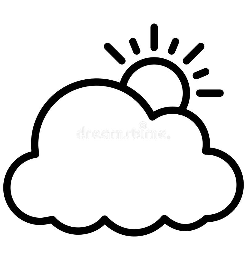 Bright Day Vector Icon Which Can Easily Modified or Edit Stock Vector ...