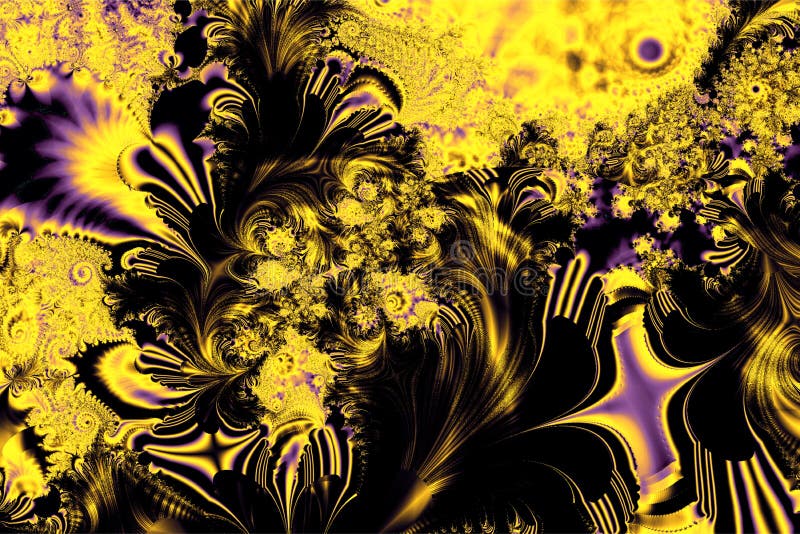 Bright Decorative Yellow-black Pattern, Abstract Background Stock ...