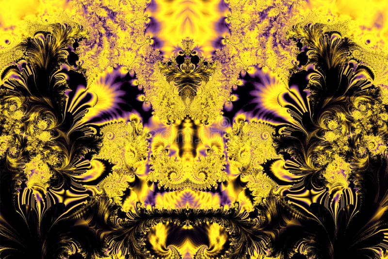 Bright Decorative Yellow-black Pattern, Abstract Background Stock ...