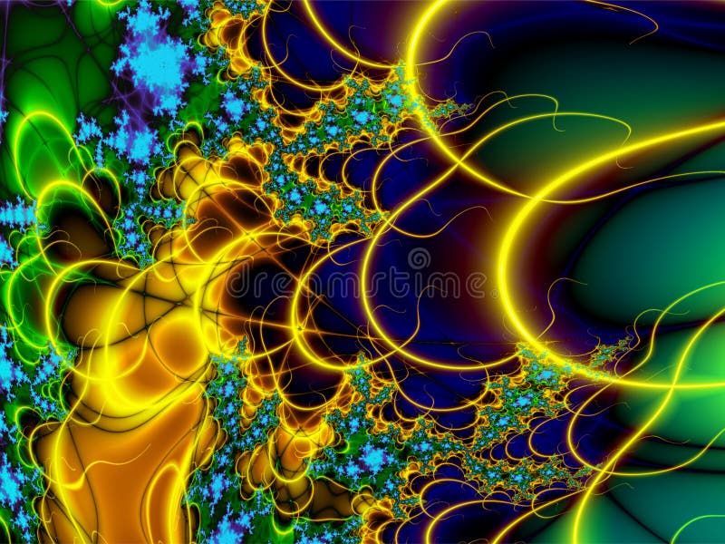 Bright Decorative Yellow-blue Pattern, Abstract Background Stock ...