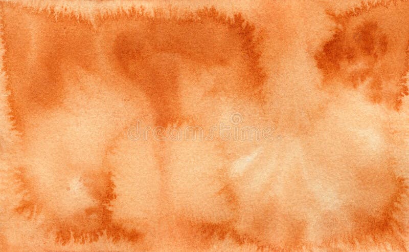Bright and Deep Terra Cotta Watercolor Background Stock Photo - Image ...
