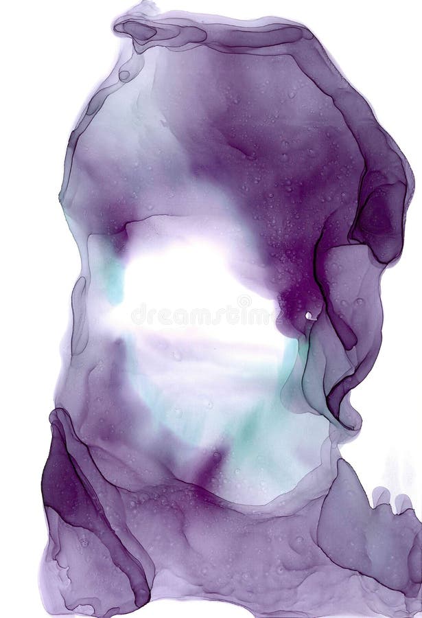 Bright Delicate Violet Splash with Light Round Hole in the Middle Stock ...