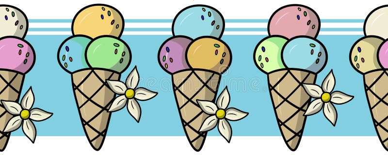 Popsicle Border Clipart
