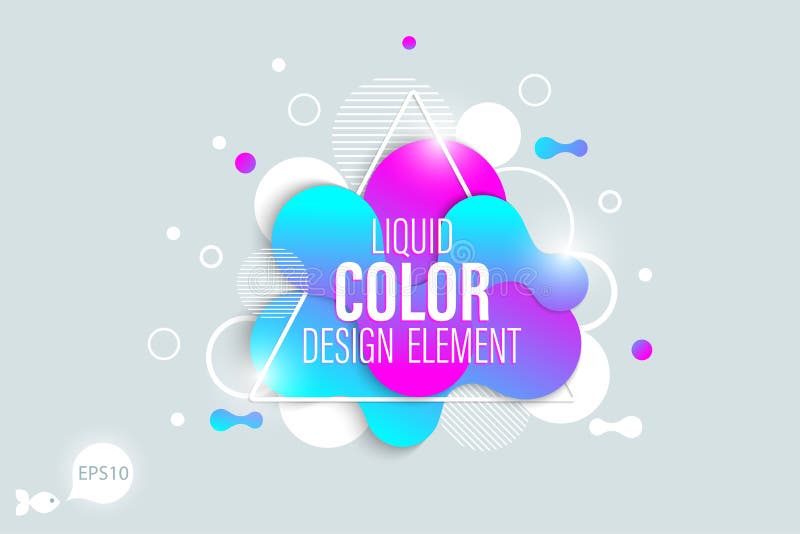 The Modern Vector Liquid Form Design Elements Stock Vector ...