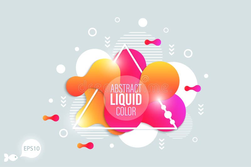 The Modern Vector Liquid Form Design Elements Stock Vector ...