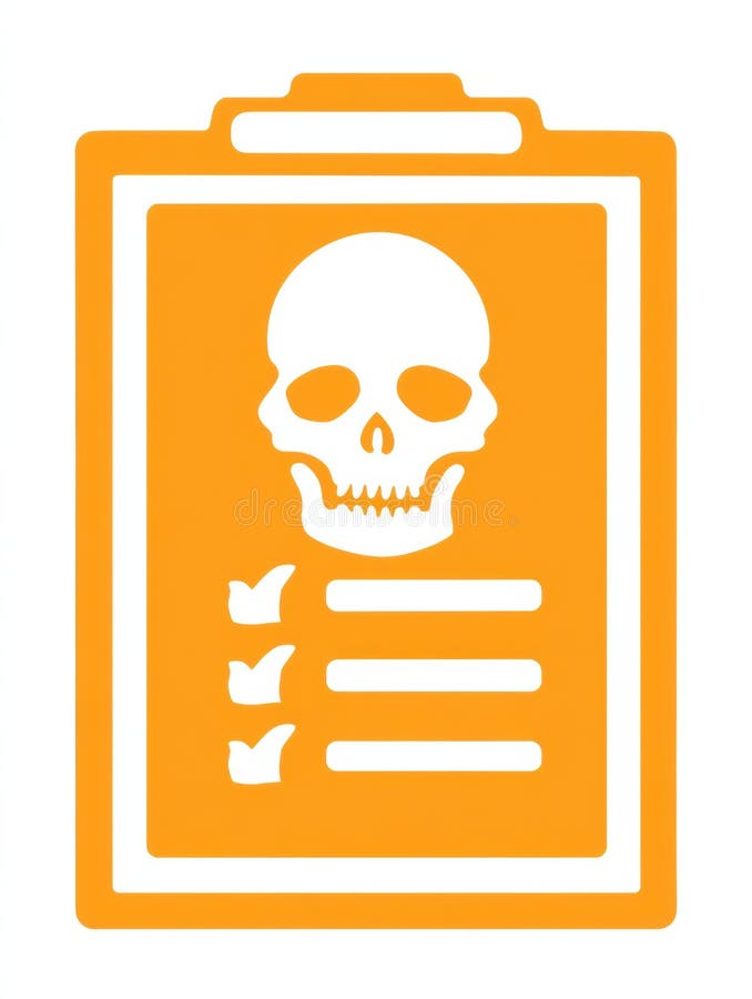 Vibrant Poster Showcasing Skull Icon with a Checklist for Safe Storage ...