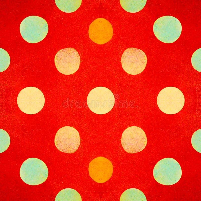 Bright Design of Polka Dot Circles in a Seamless Pattern Stock ...