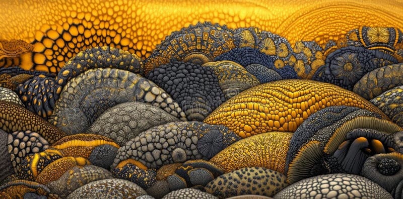 Bright Designs Enhanced by a Dynamic Vintage Flower Pattern Stock Image ...