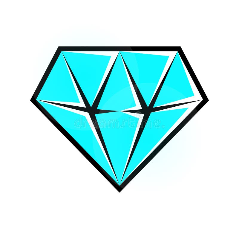 Cyan Diamond Pattern. Seamless Vector Stock Vector - Illustration of ...